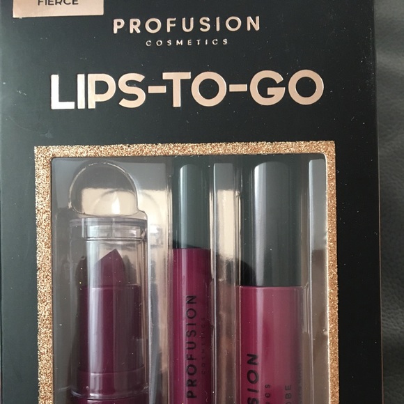 Profusion Cosmetics | Makeup | New Profusion Threepiece Lips Kit Fierce ...